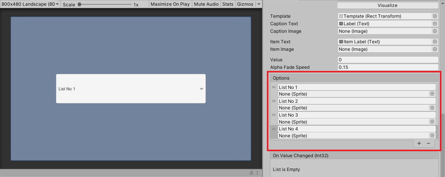 [Unity][UI]DropDownの使い方の基本を解説 | hirokuma.blog