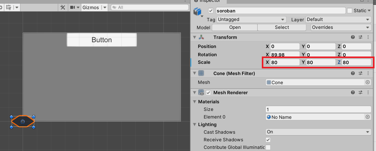 [Unity]UIの手前に3Dオブジェクトを配置する | hirokuma.blog